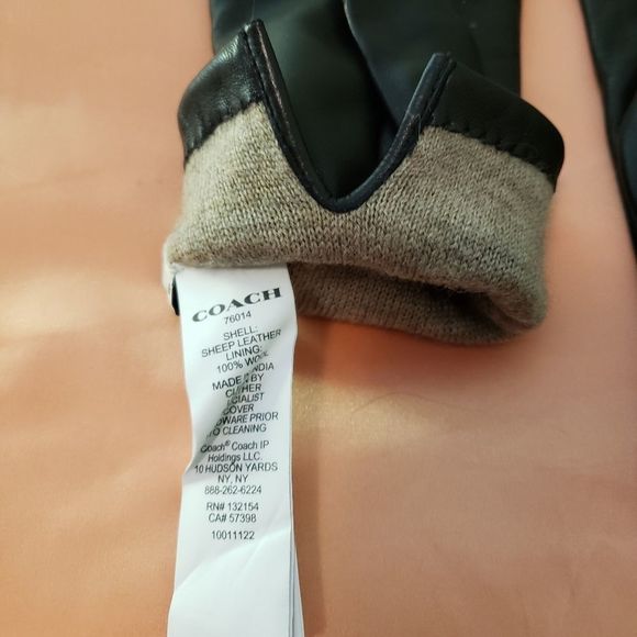 Coach | Accessories | Coach Leather Gloves Sculpted Signature Leather ...